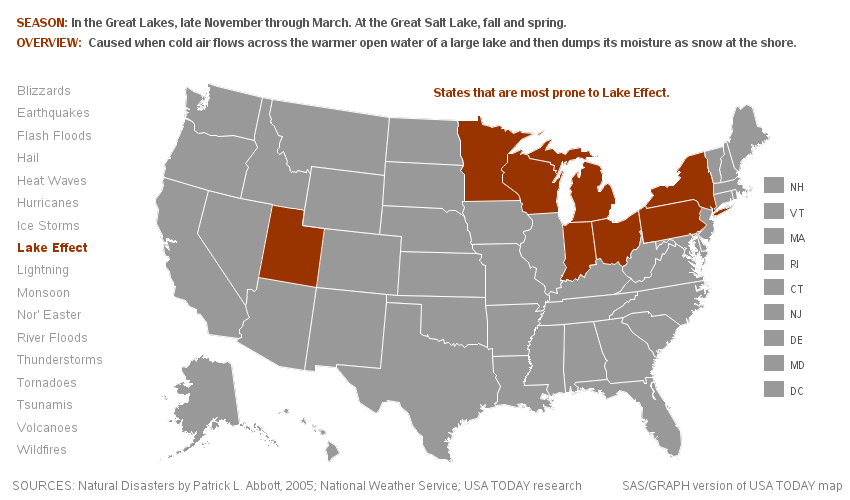 Natural Disaster Map - lake_effect
